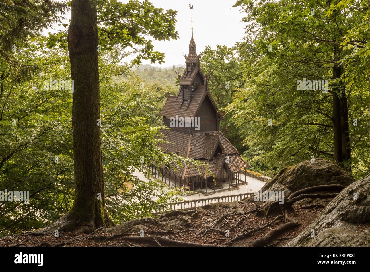 Fantoft stave church hi-res stock photography and images - Alamy