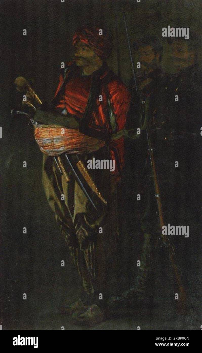 Bashi-bazouk (Albanian) 1878 by Vasily Vereshchagin Stock Photo - Alamy