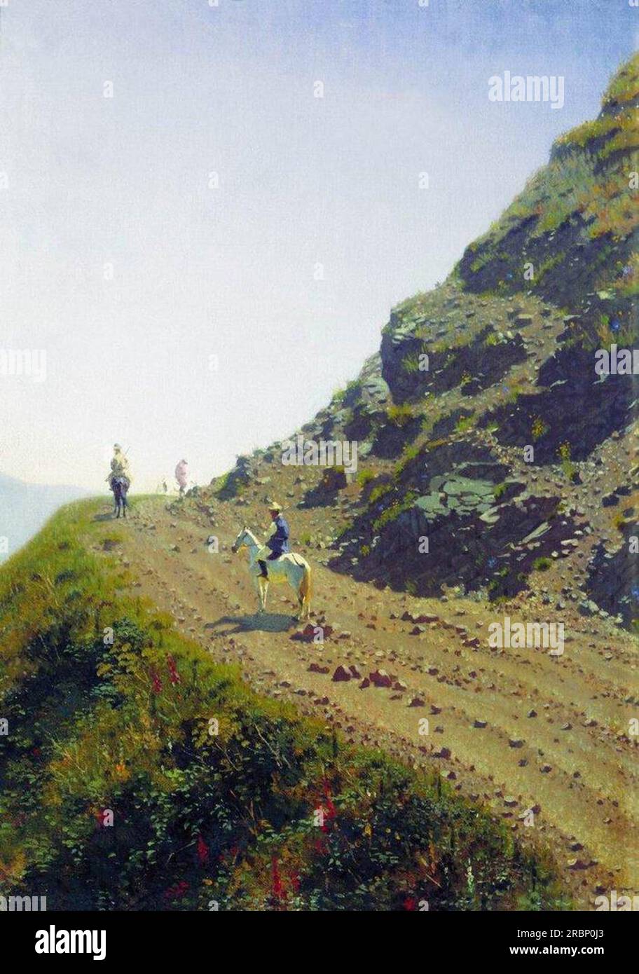 Nomadic road in the mountains of Ala Tau 1870 by Vasily Vereshchagin ...