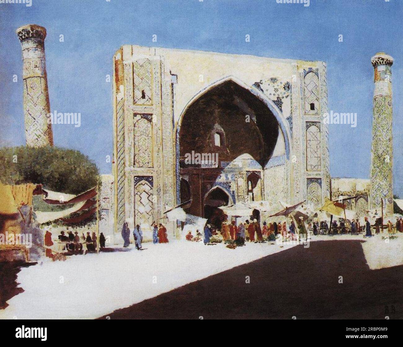 Samarkand 1870 by Vasily Vereshchagin Stock Photo - Alamy
