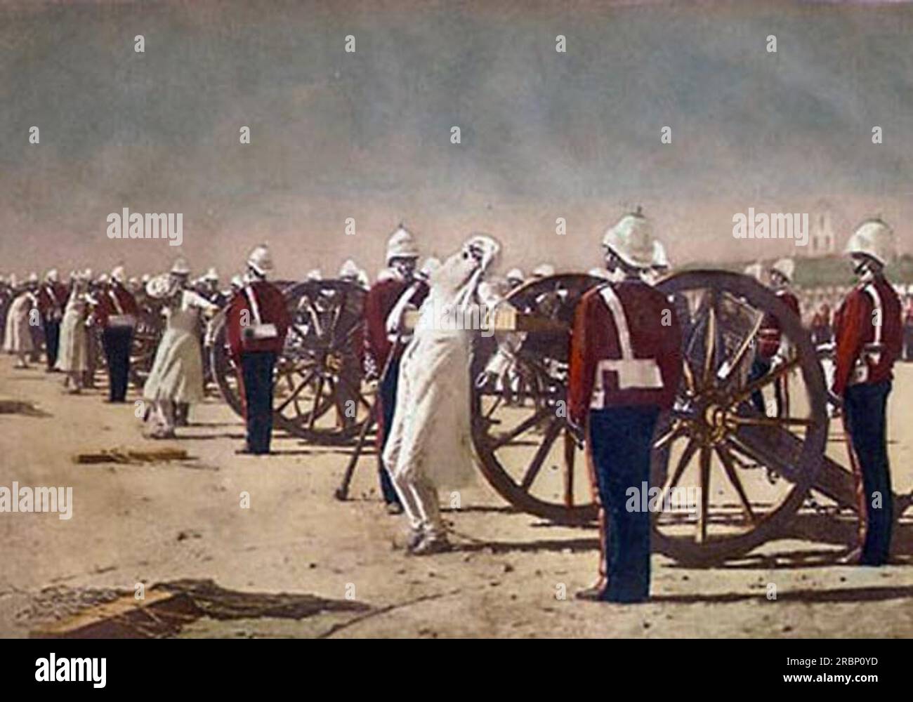 Blowing from Guns in British India 1884 by Vasily Vereshchagin Stock ...