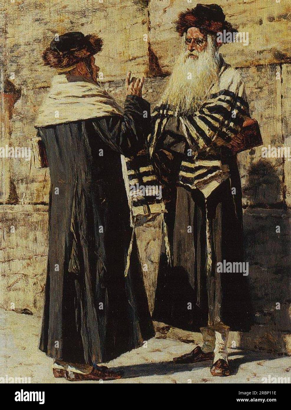 Two Jews 1884 by Vasily Vereshchagin Stock Photo - Alamy