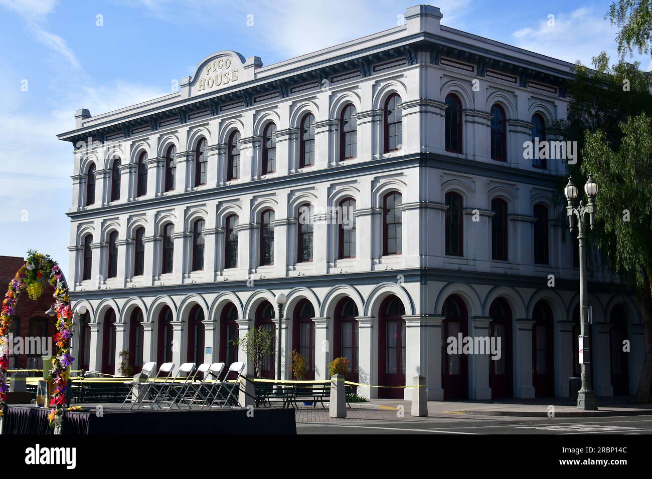Pico House, Los Angeles Plaza or Plaza de Los Ángeles, California, USA ...