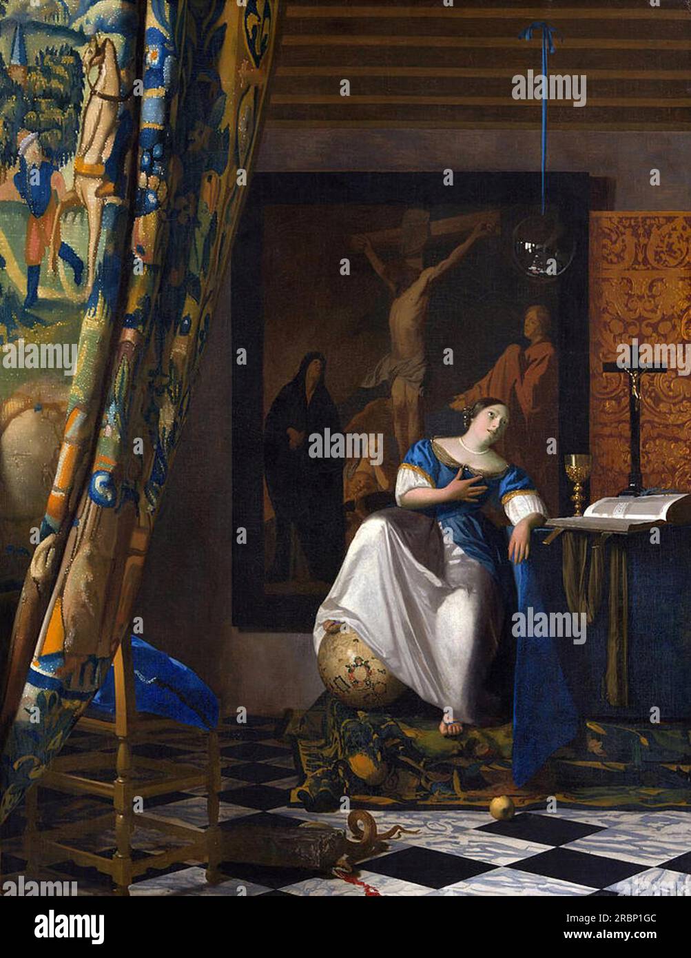 Allegory on Faith 1674 by Johannes Vermeer Stock Photo - Alamy