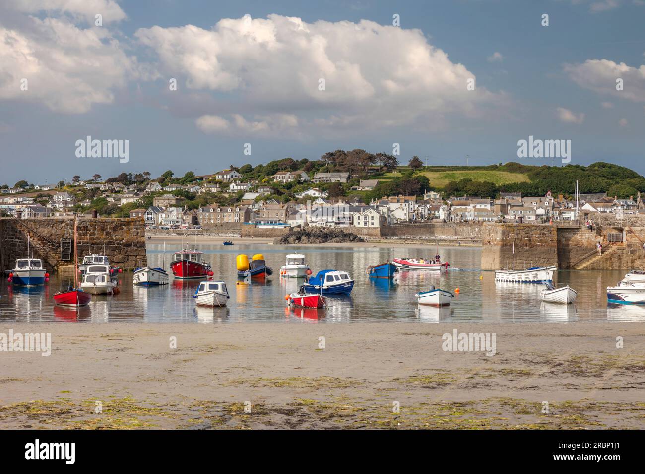 St Michael`s Mount Harbour, Marazion, Cornwall, England Stock Photo - Alamy