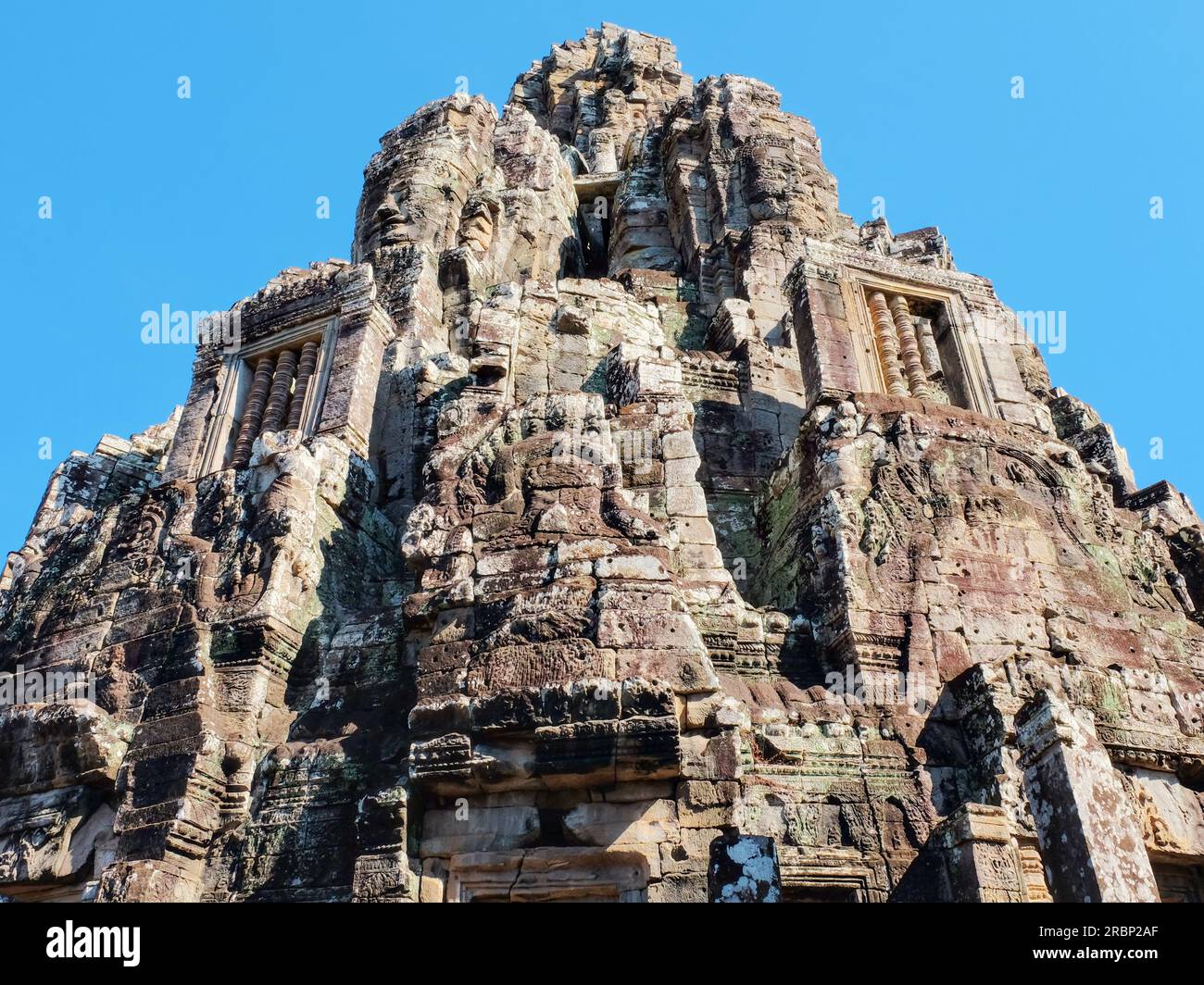 The central building of the Bayon Temple, an integral part of the ...