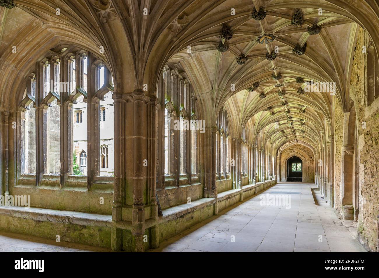 Cloisters of Lacock Abbey, Wiltshire, England Stock Photo - Alamy