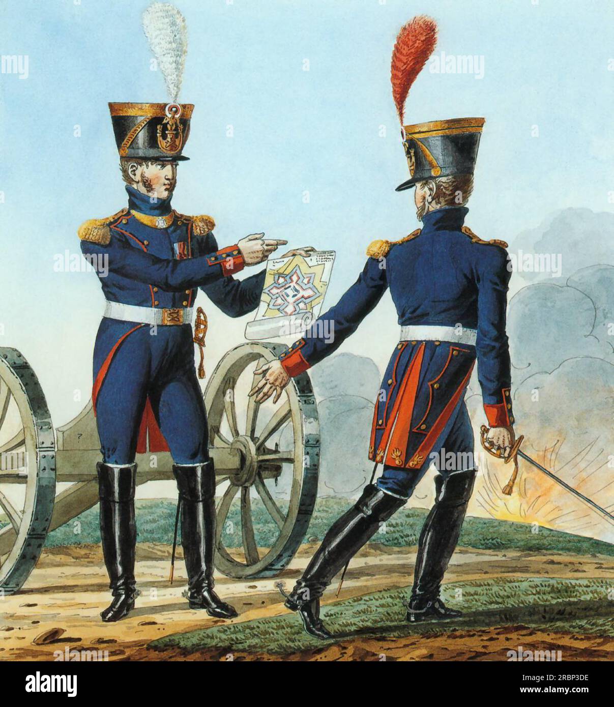 Chronicling the uniforms of napoleons grande armee hi-res stock ...