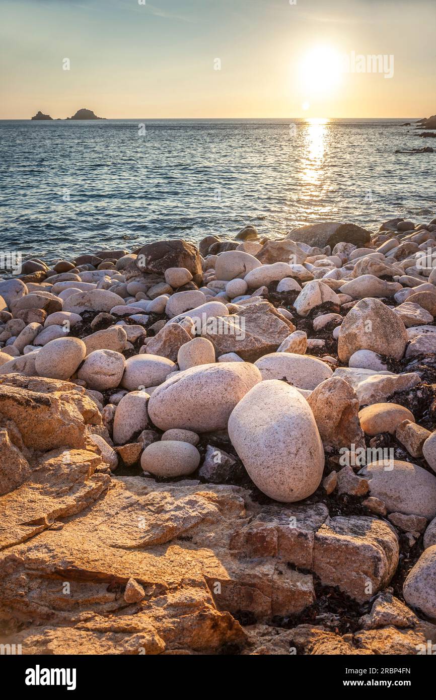 Cot Valley Beach at St Just, Penwith Peninsula, Cornwall, England Stock ...