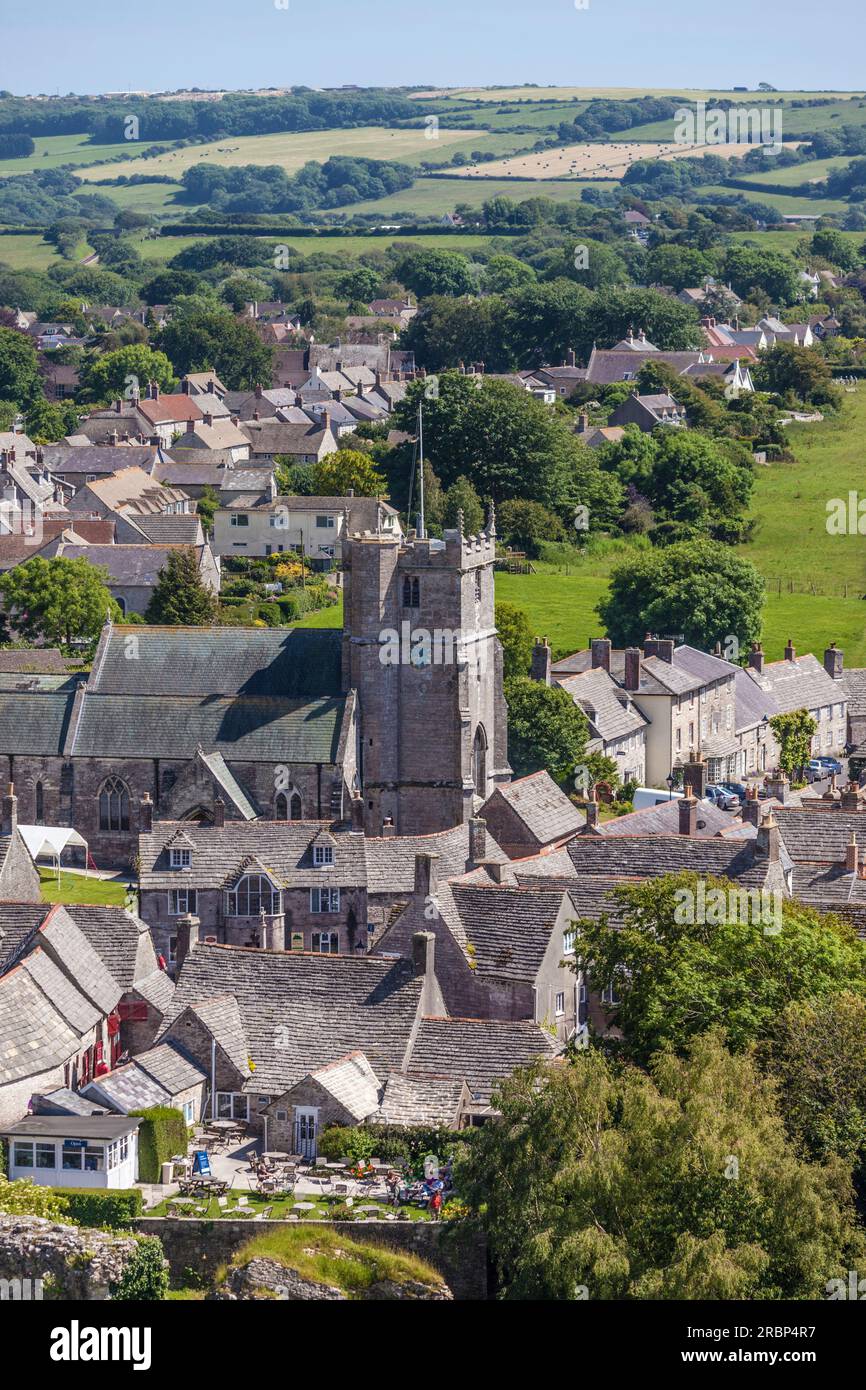 Plan of corfe castle hi-res stock photography and images - Alamy