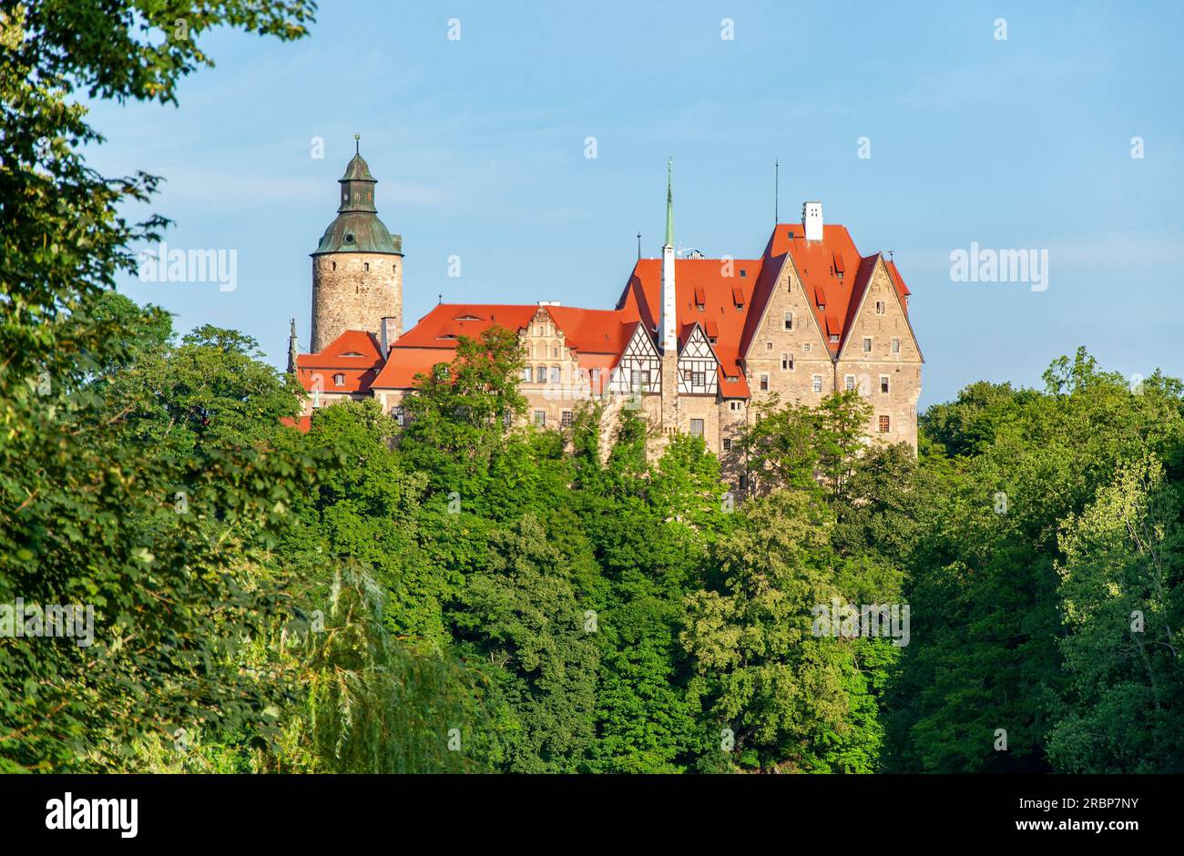 Czocha (Tzschocha) medieval castle in Lower Silesia in Poland. Built in ...