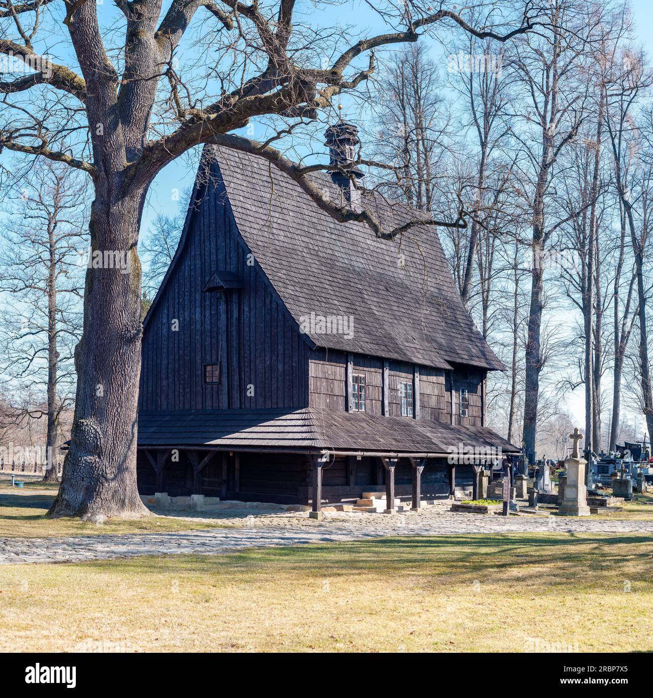 St. Leonard's Gothic wooden church in Lipnica Murowana in Lesser Poland ...