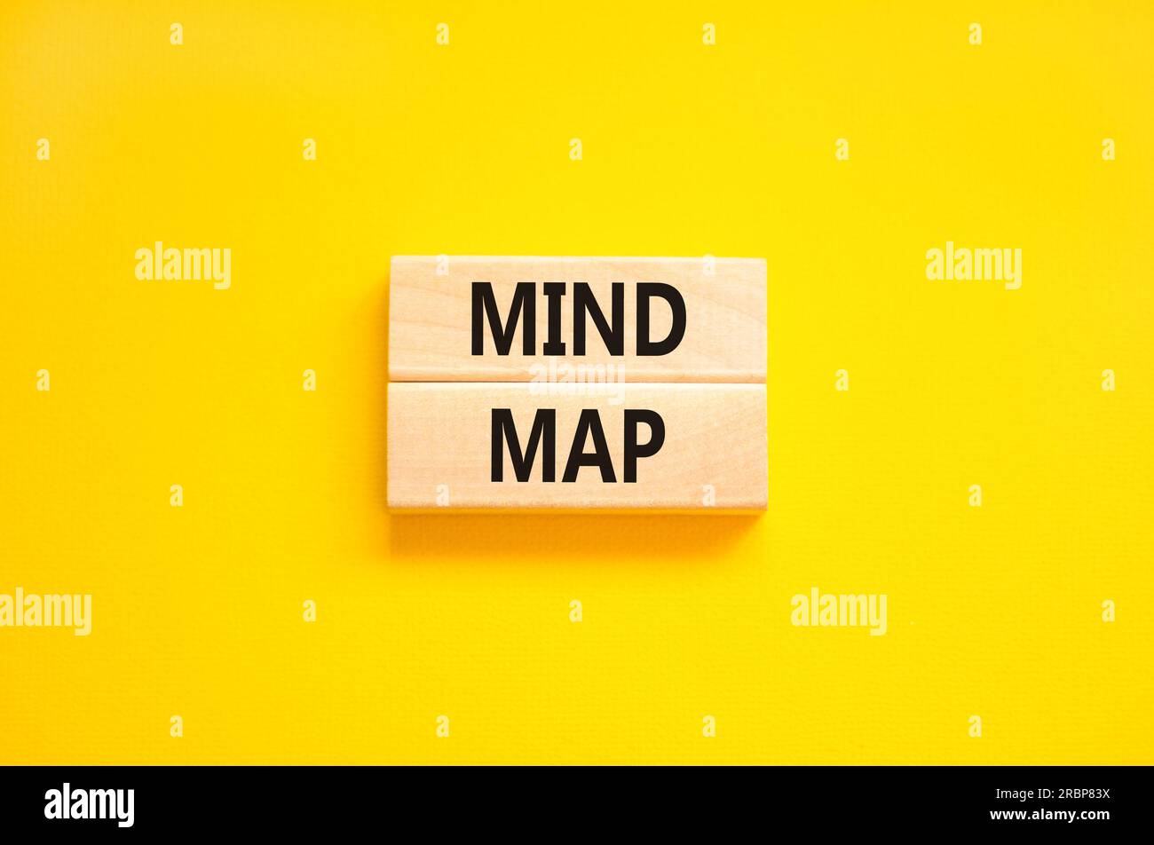 Mind map symbol. Concept words Mind map on wooden blocks on a beautiful ...