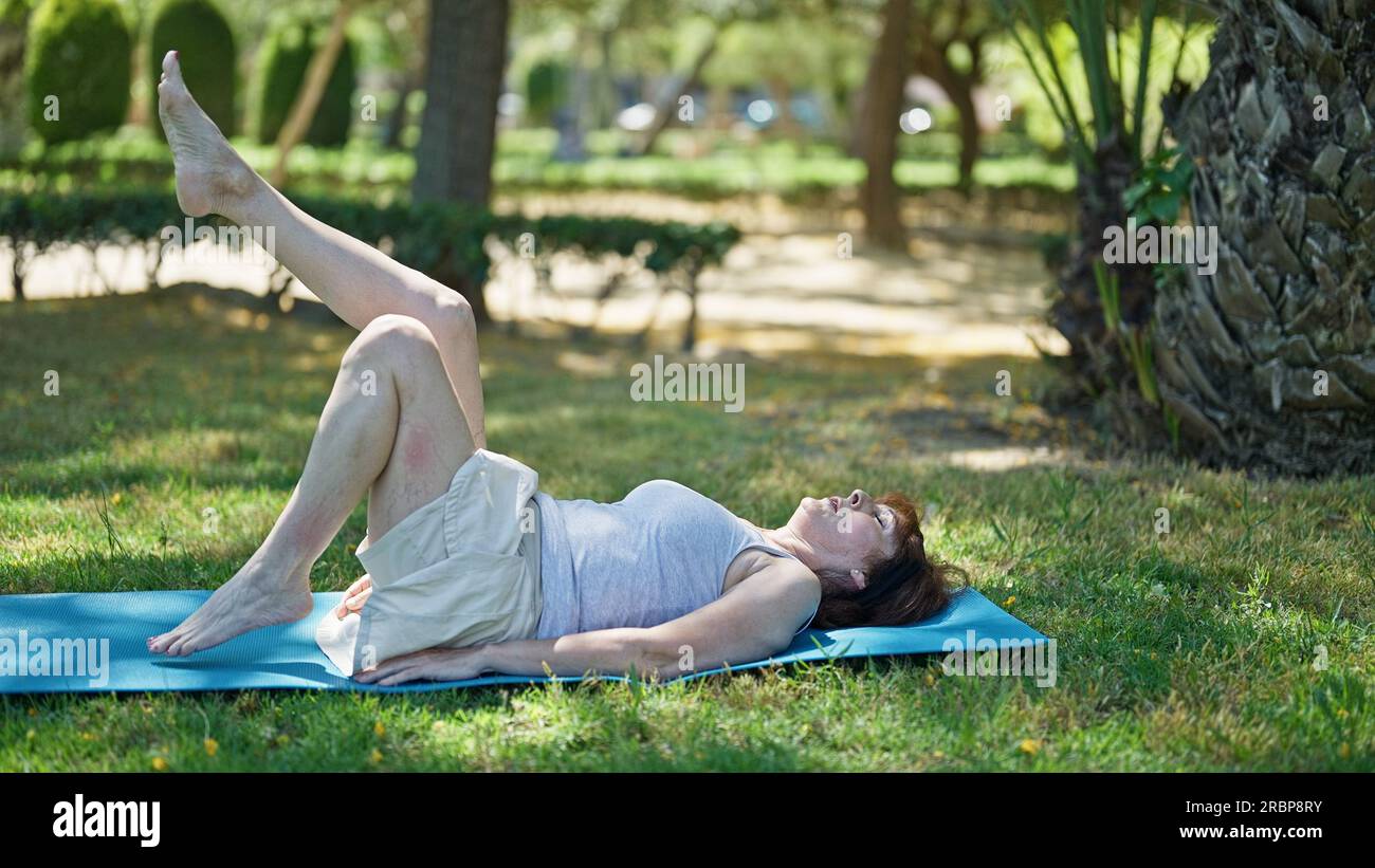 Garden elderly person legs hi-res stock photography and images - Alamy