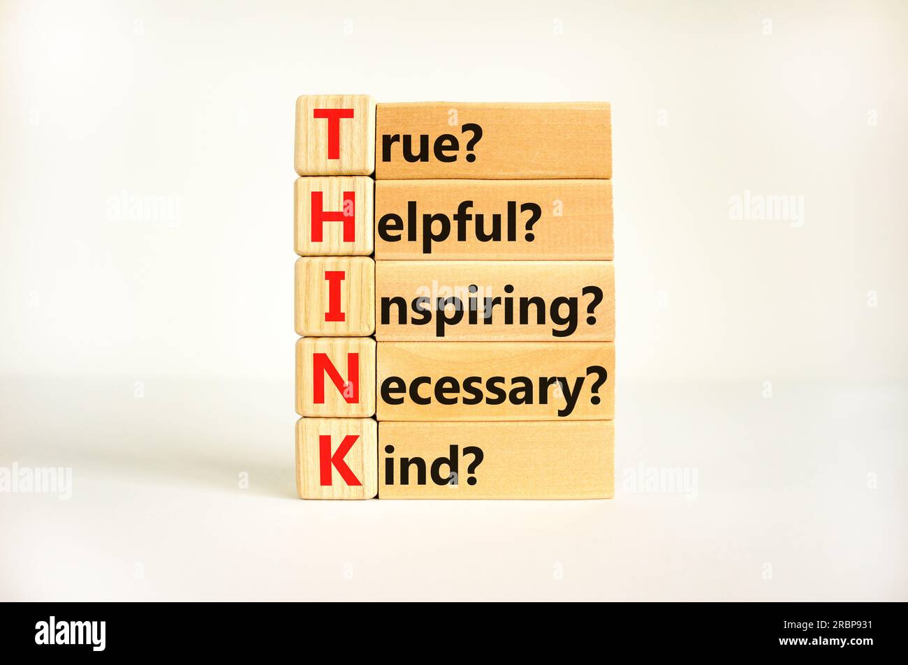 Think symbol. Concept words Think before you speak true helpful ...