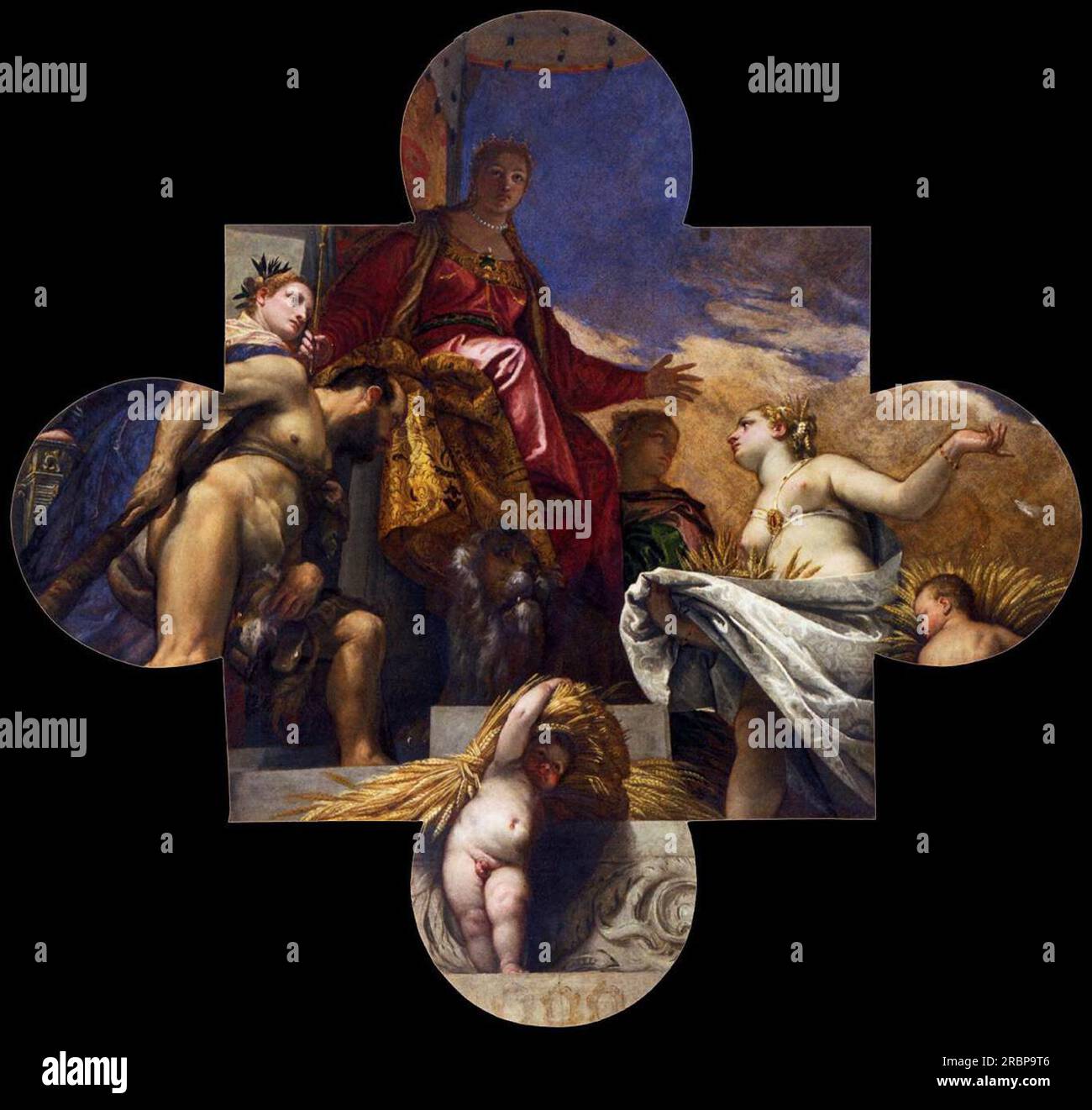 Venice, Hercules, and Ceres 1575 by Paolo Veronese Stock Photo - Alamy