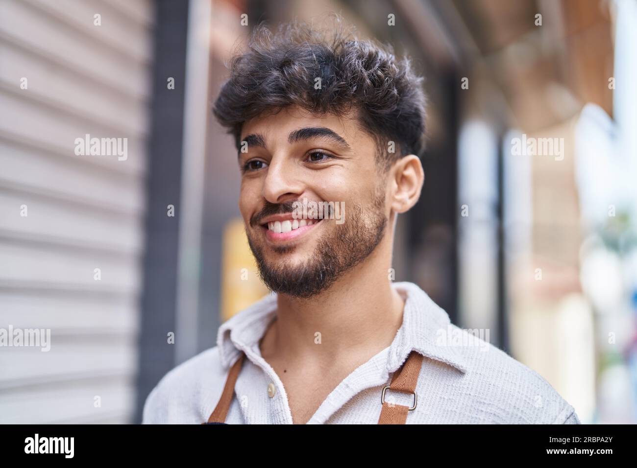 Young waiter beard outside hi-res stock photography and images - Alamy