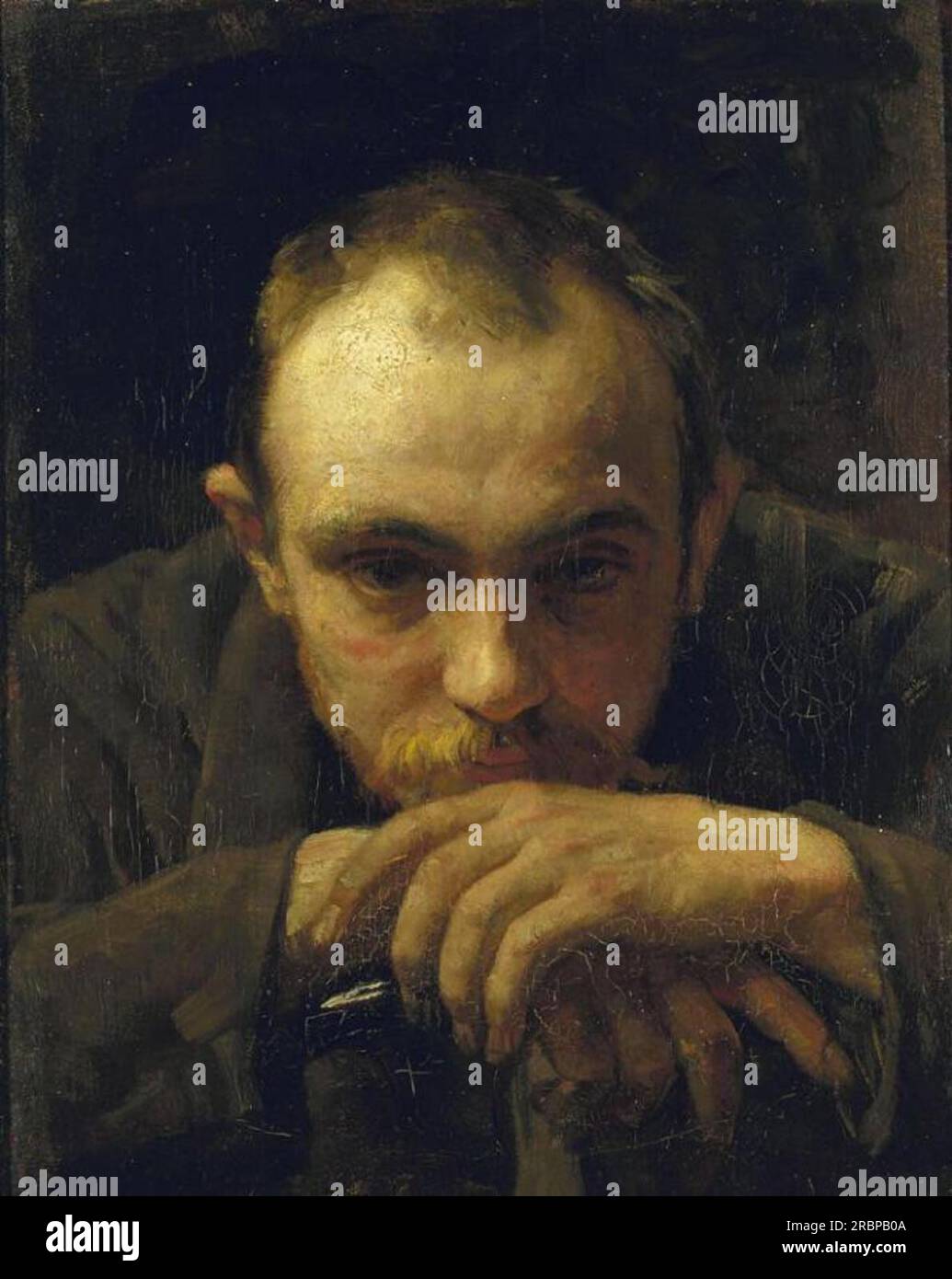 Portrait of Maurits van der Valk 1890 by Jan Veth Stock Photo - Alamy