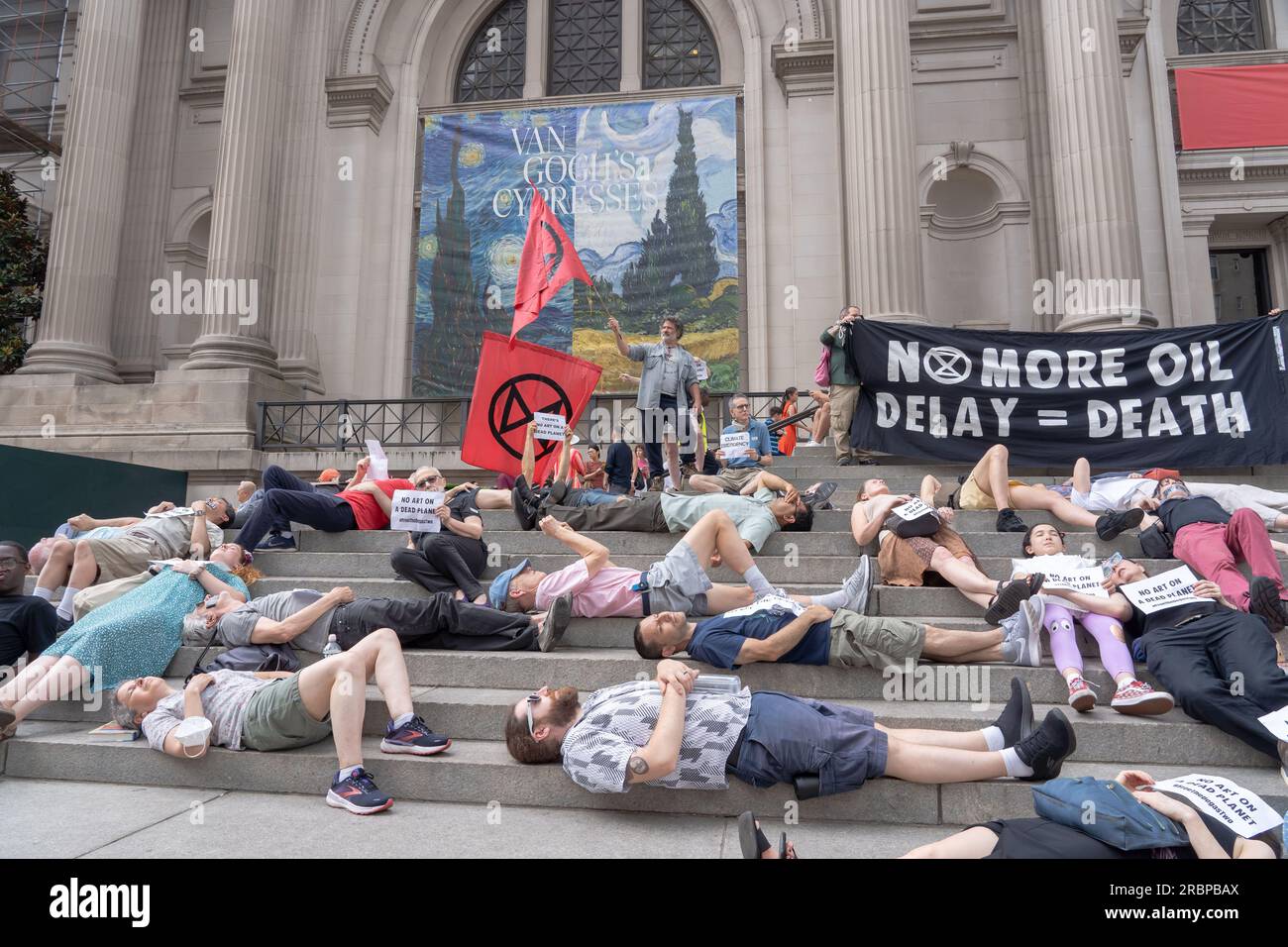 New York, United States. 08th July, 2023. Members of Extinction ...