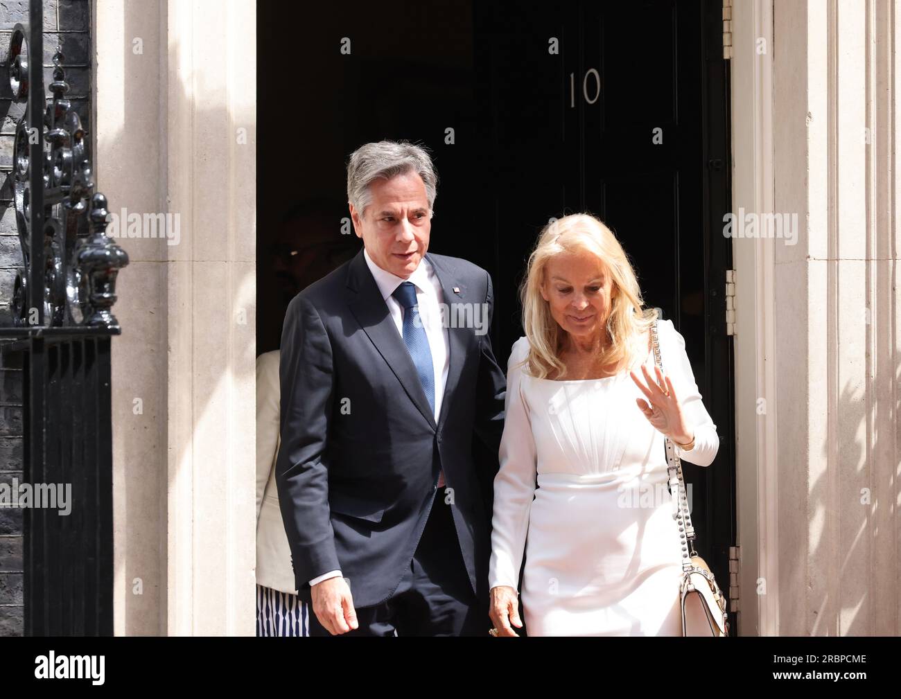 USA President Joe Biden and his entourage visit Downing Street, July ...