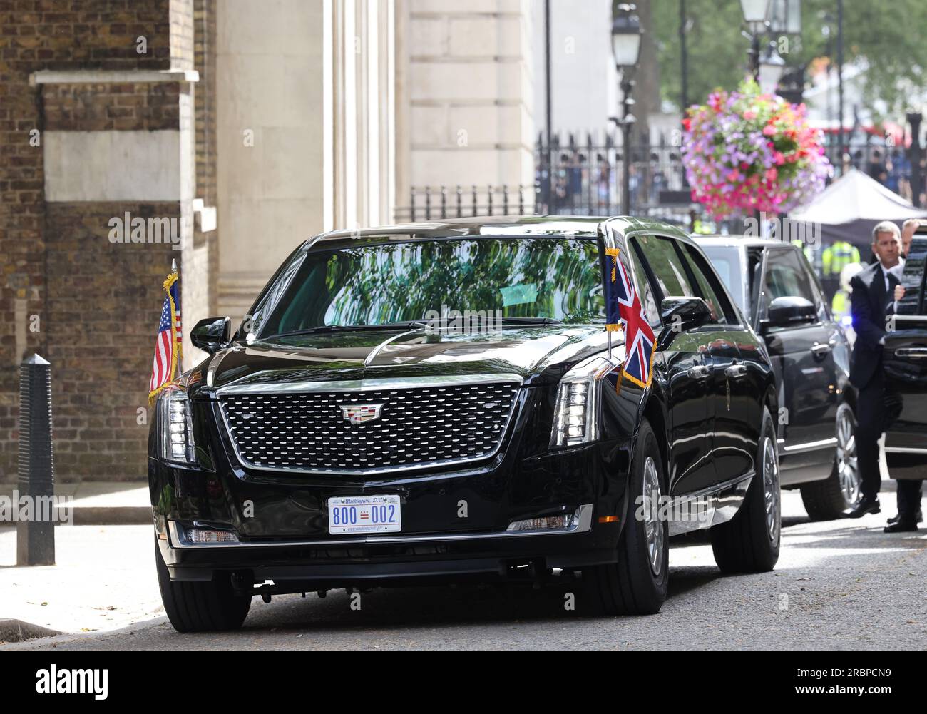 USA President Joe Biden and his entourage visit Downing Street, July ...
