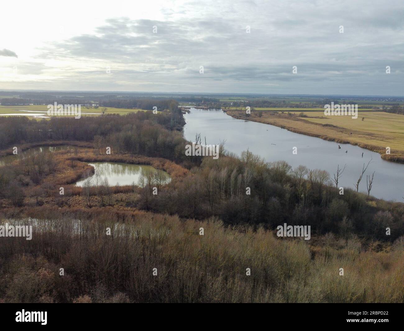Danube river with beautiful untouched water landscape in Bavaria Stock ...