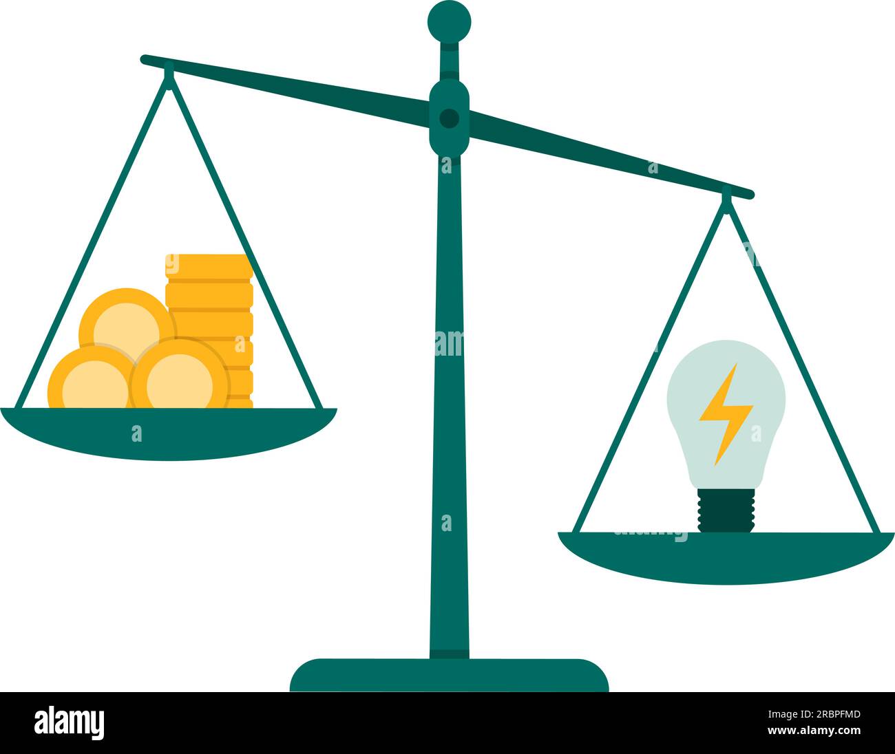 Inflation difference Stock Vector Images - Alamy