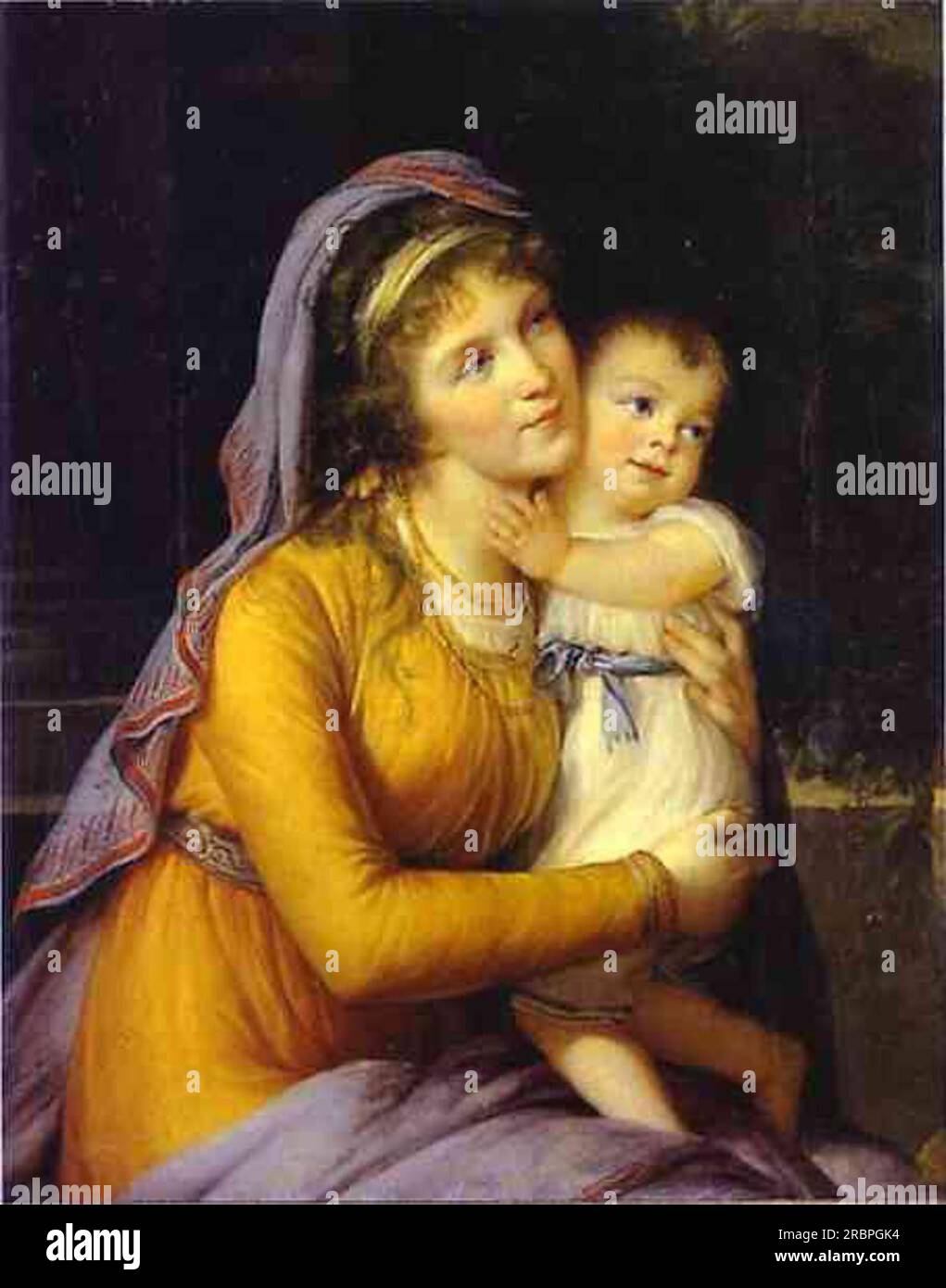 Baroness Anna Sergeevna Stroganova and Her Son Sergey 1793 by Louise ...