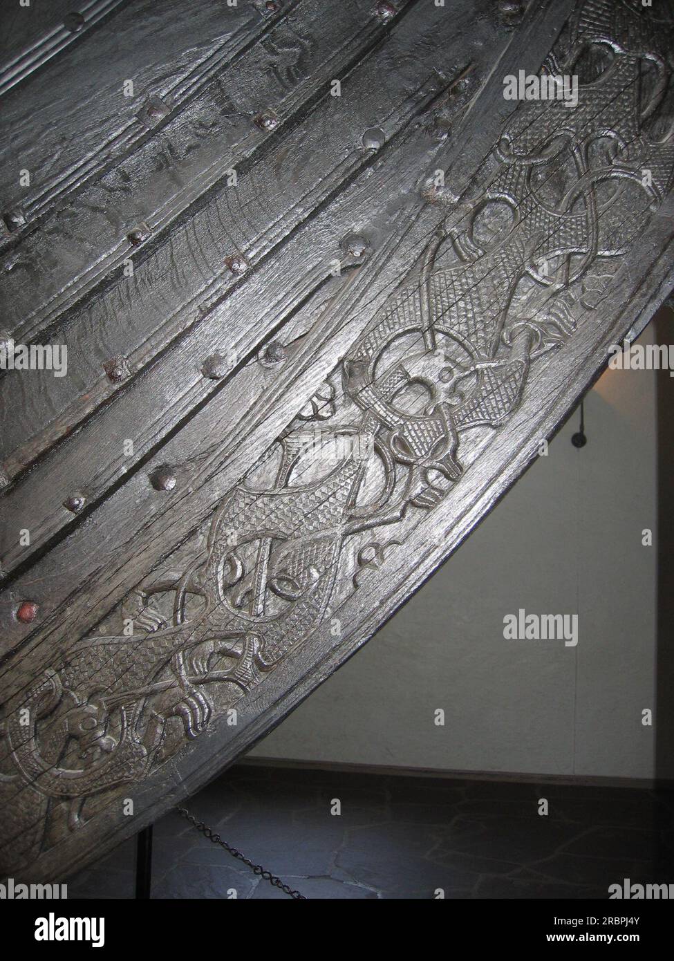 Detail from the Oseberg Ship 800 by Viking art Stock Photo - Alamy