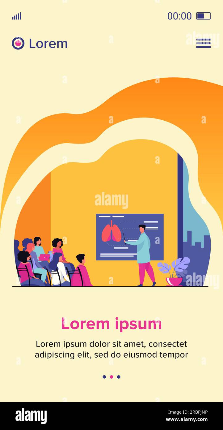 Medical college professor teaching students Stock Vector Image & Art ...