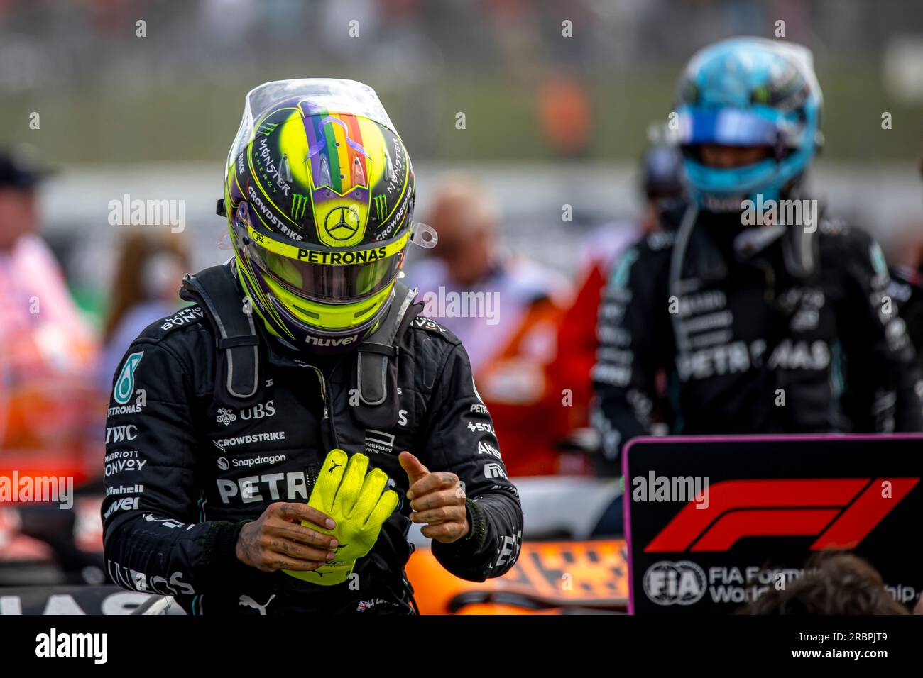 Silverstone, United Kingdom, July 09, Lewis Hamilton, from the United ...