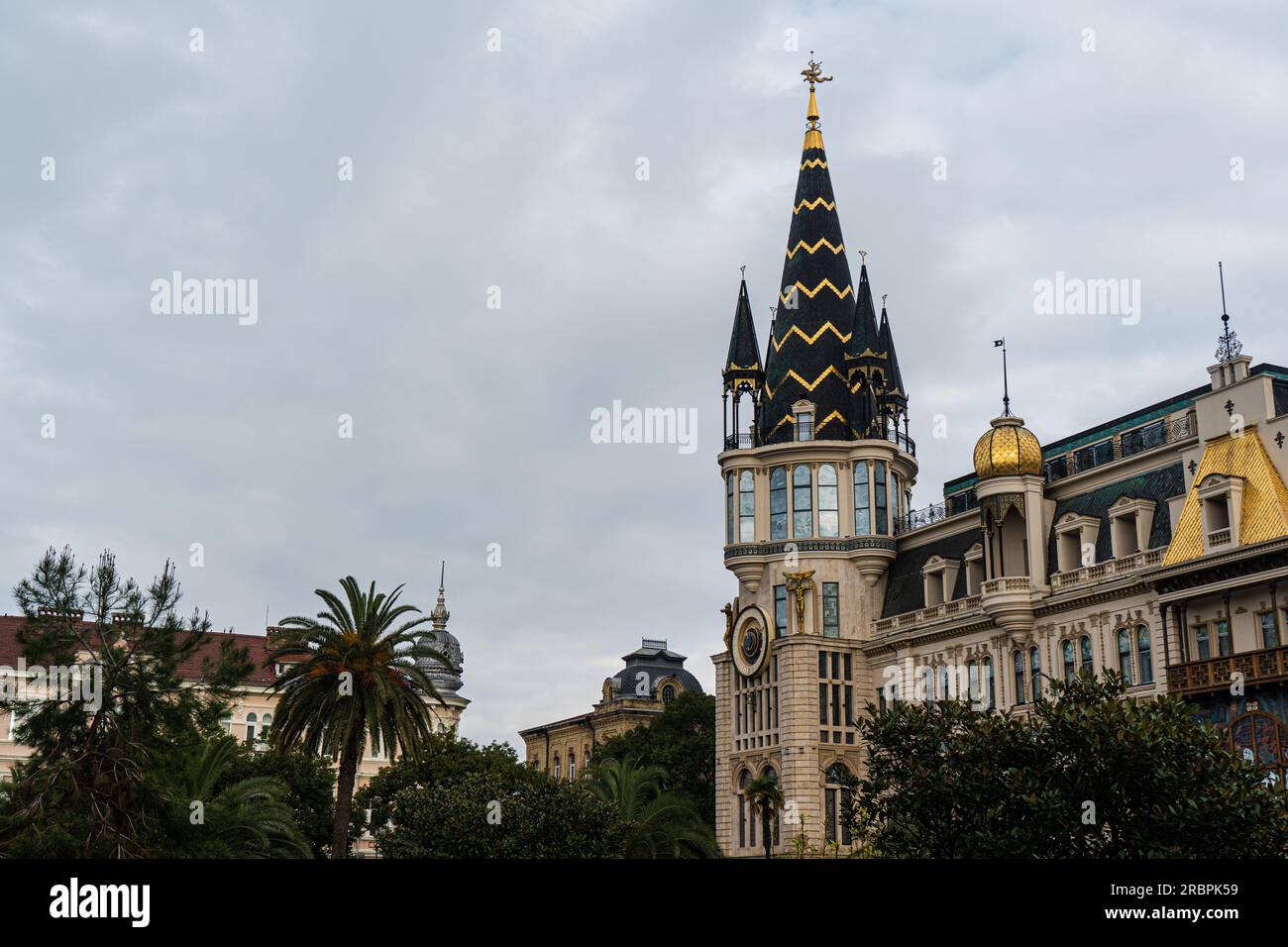 Architecture of Old Batumi, the most beautiful part of the port city in ...