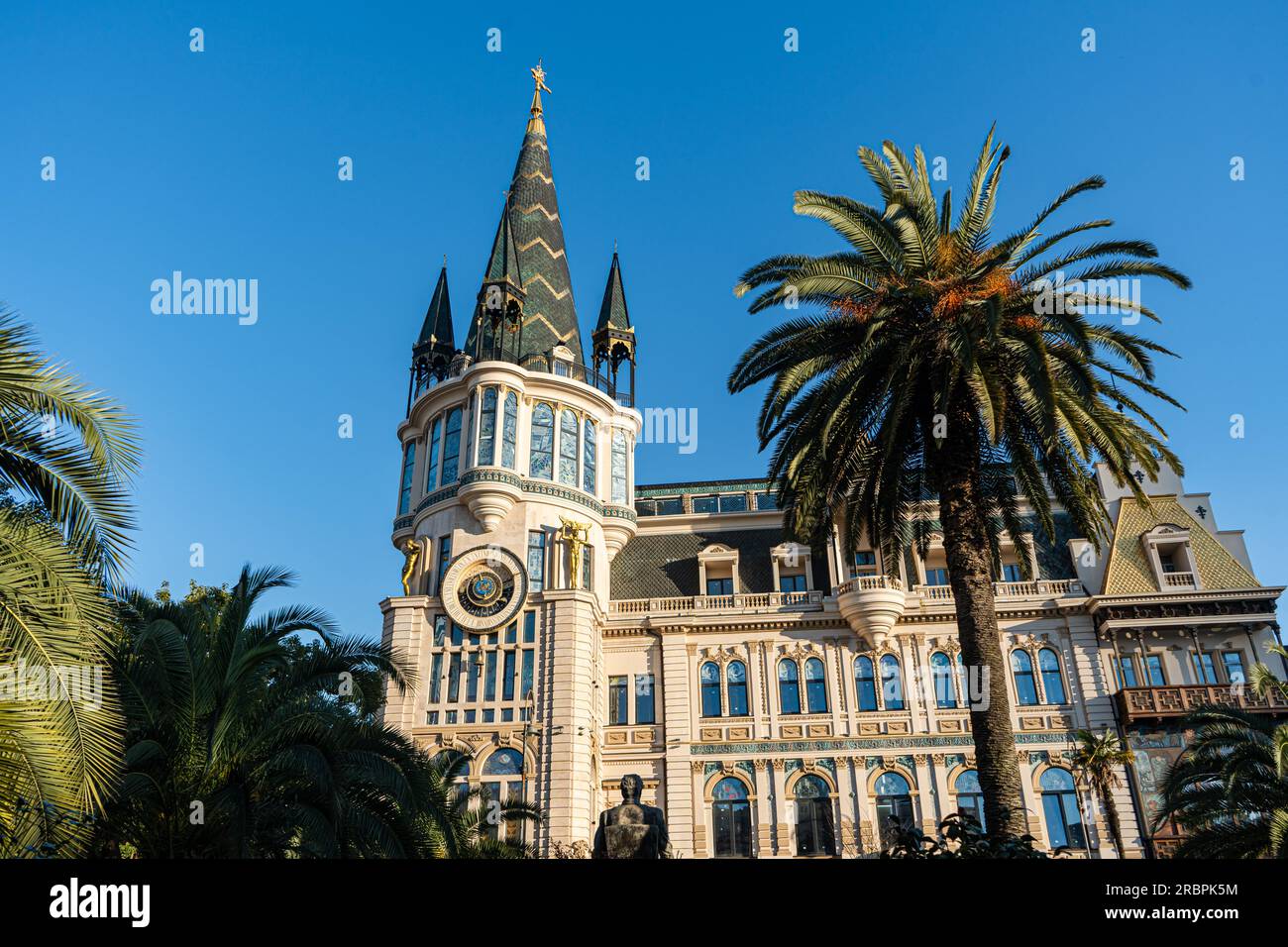 Architecture of Old Batumi, the most beautiful part of the port city in ...