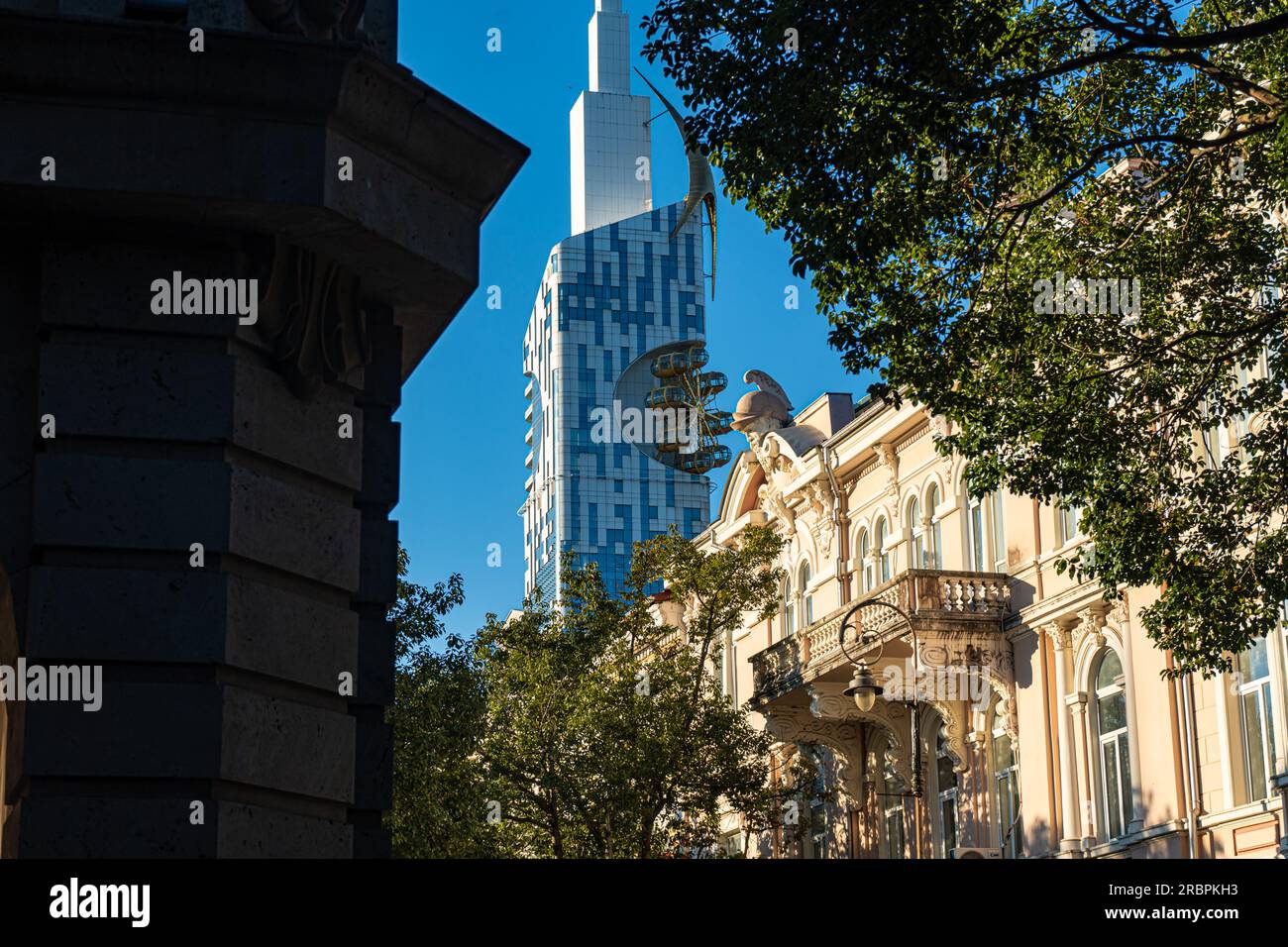 Architecture of Old Batumi, the most beautiful part of the port city in ...