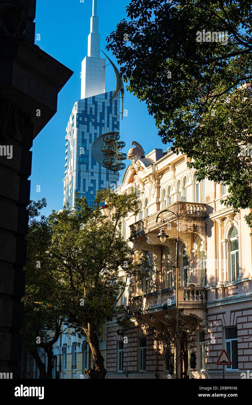 Architecture of Old Batumi, the most beautiful part of the port city in ...