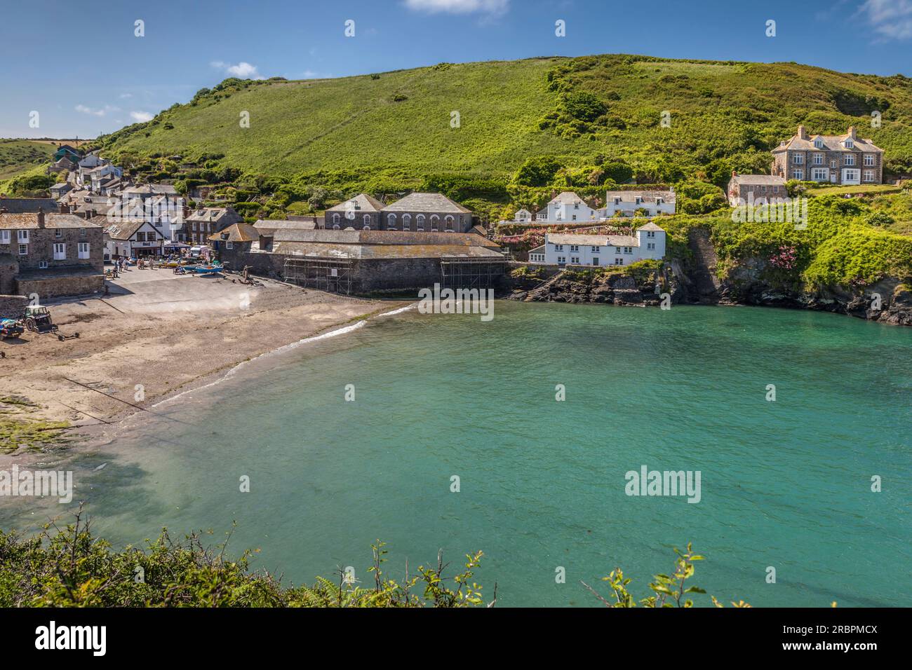 Port Isaac harbour, Cornwall, England Stock Photo - Alamy