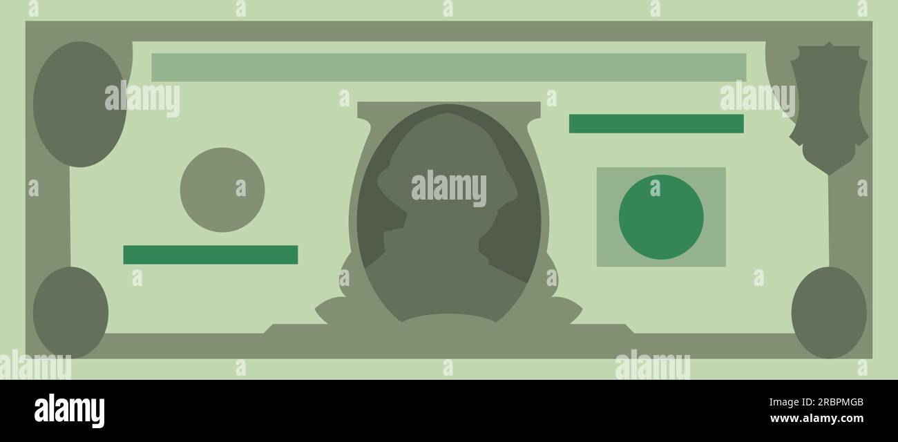 US dollar cash banknote isolated, finance and currency concept Stock ...