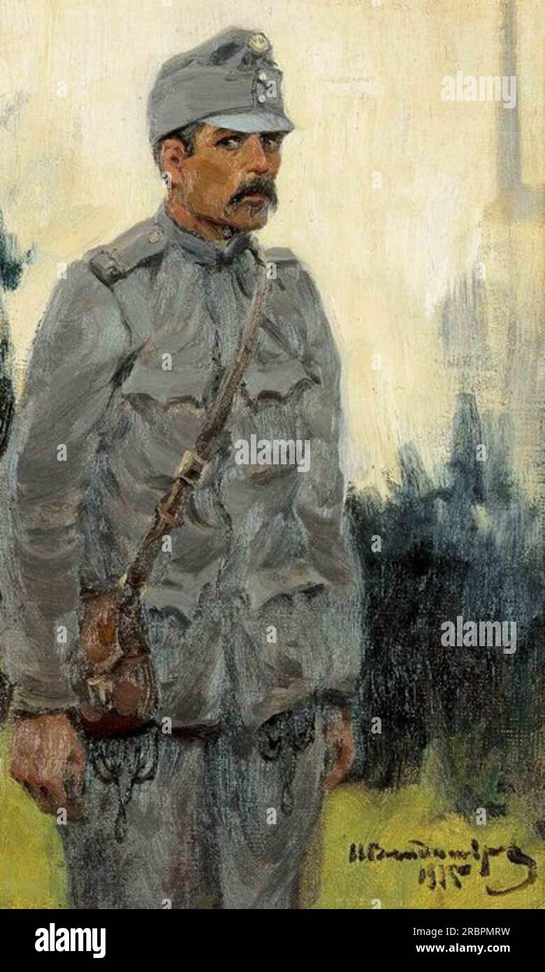 Hungarian soldier by Ivan Vladimirov Stock Photo - Alamy