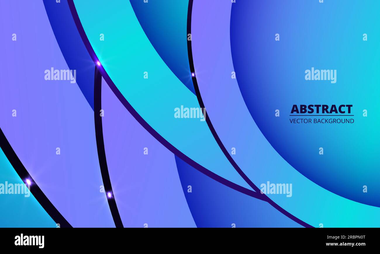 Vector abstract violet and blue gradient circles line on elegant background. Realistic elegant ...