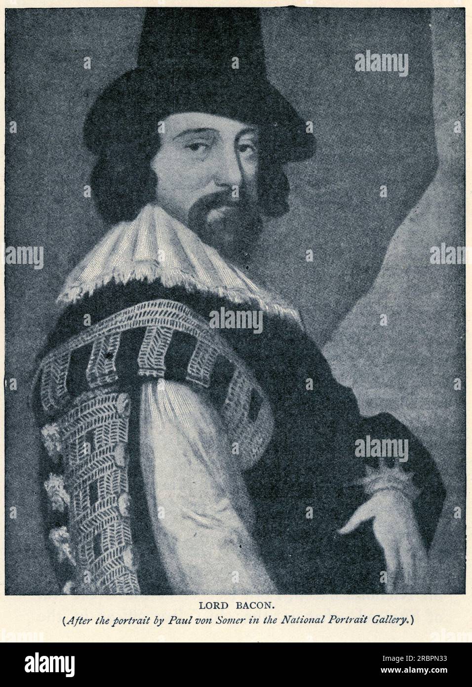 portrait of Lord Bacon Stock Photo - Alamy