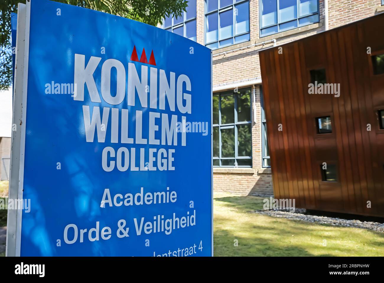S-Hertogenbosch, Netherlands - July 8. 2023: Building entrance with ...