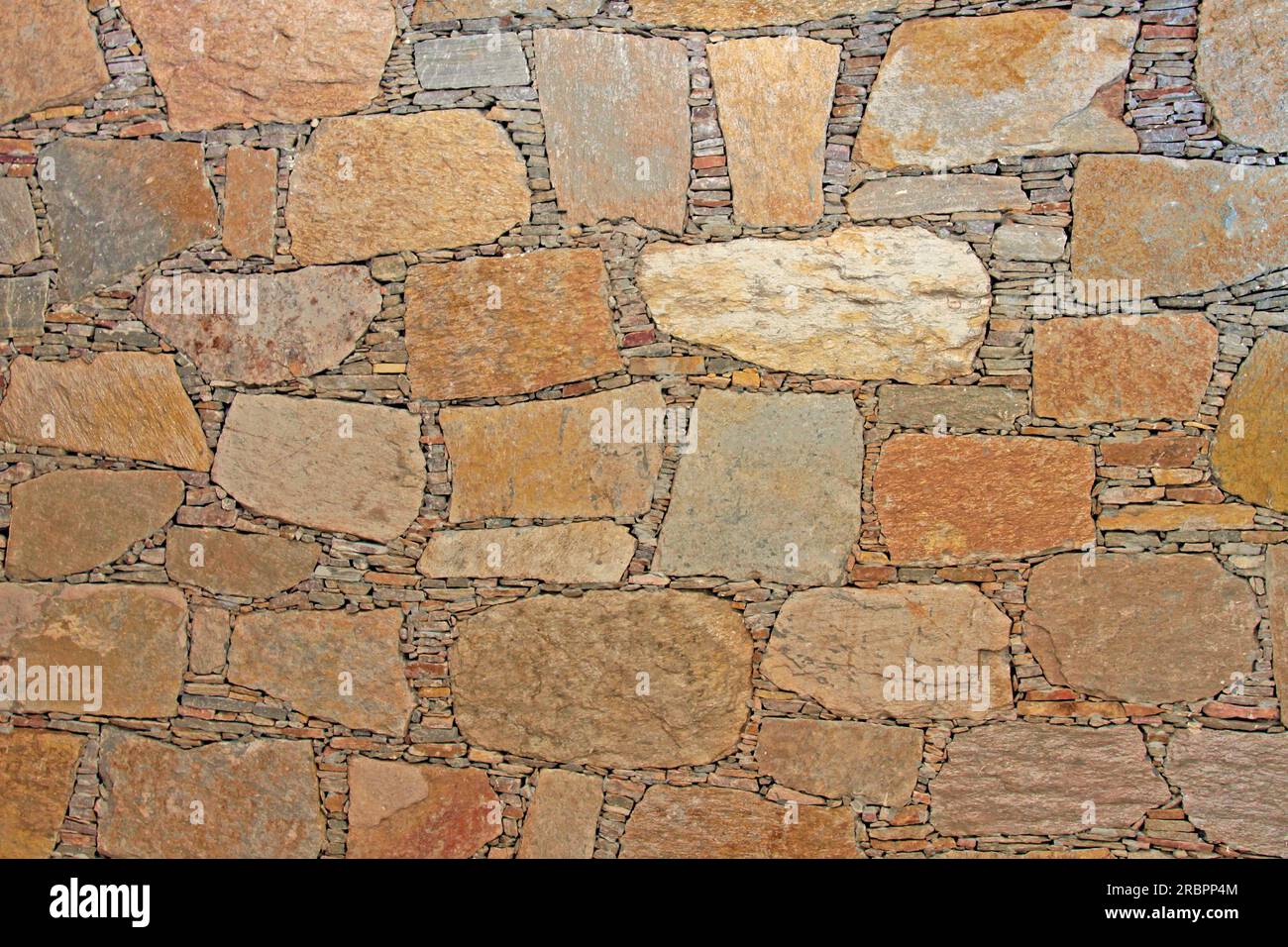 Detail from traditional dry stone wall in Rajasthan, India Stock Photo ...