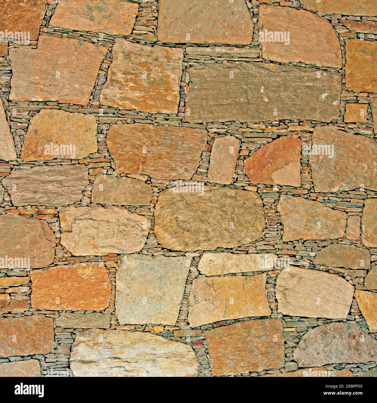 Detail from traditional dry stone wall in Rajasthan, India Stock Photo ...