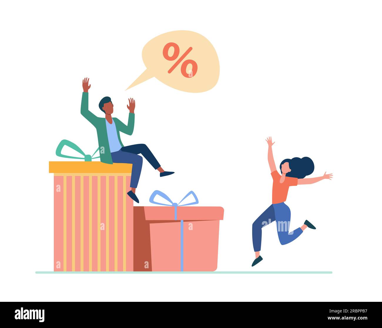 Young couple customers Stock Vector Images - Alamy