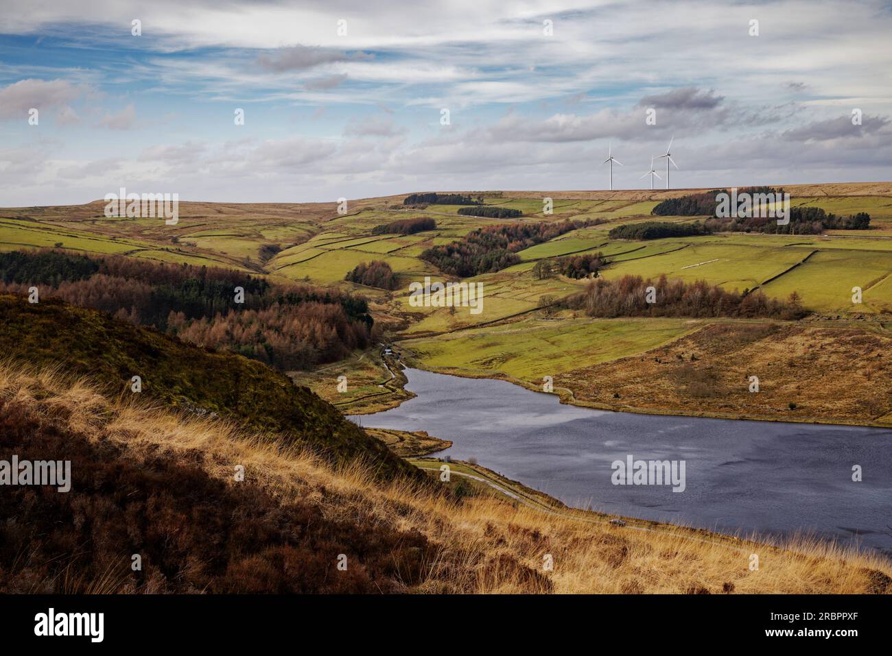 Calf Hey Reservoir, Haslingden Grane, Lancashire Stock Photo - Alamy