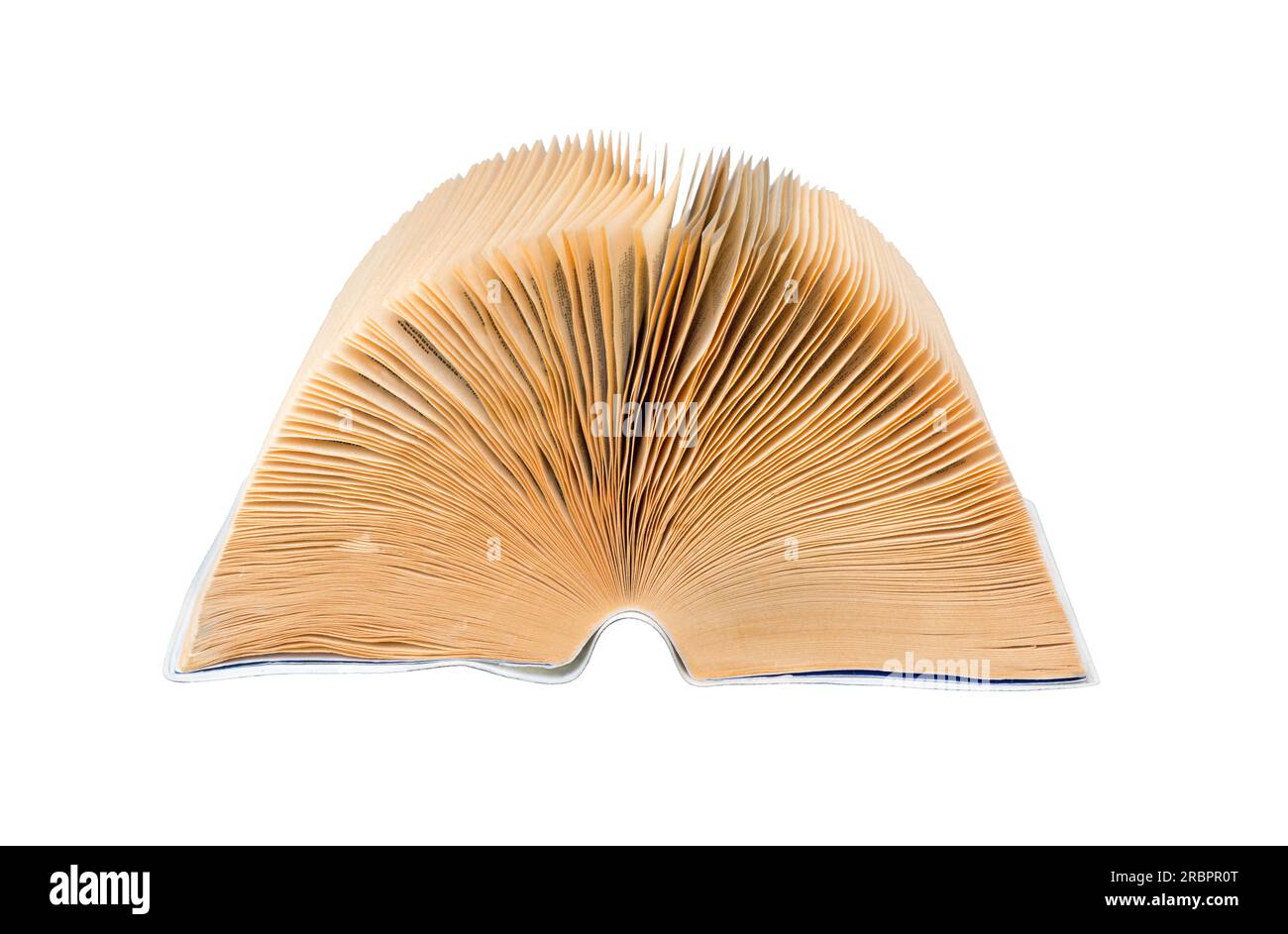 Open book side view mockup isolated on white background. Realistic ...