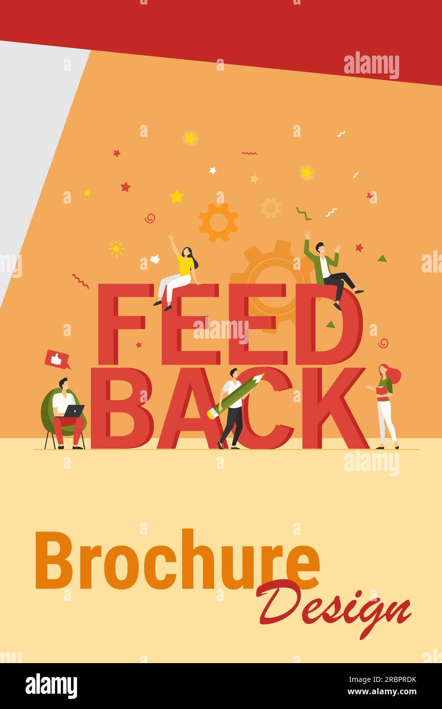 Customer feedback management flat vector illustration Stock Vector ...