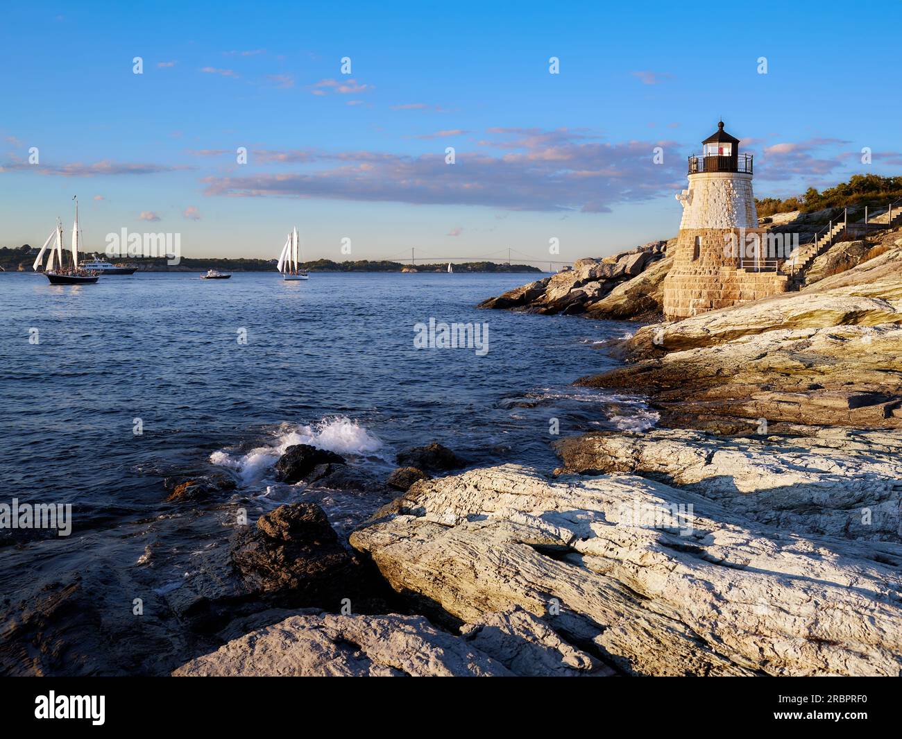 Castle hill lighthouse newport hi-res stock photography and images - Alamy