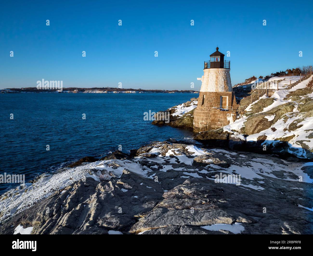Castle Hill Lighthouse Newport Rhode Island Stock Photo - Alamy