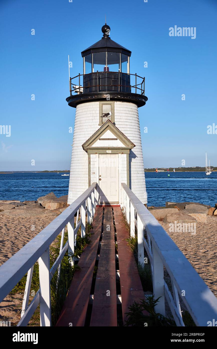 Brant Point Lighthouse Nantucket Island Stock Photo - Alamy